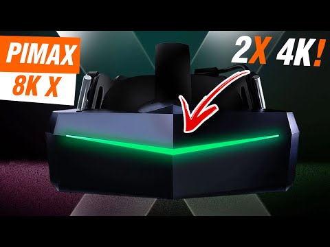 Pimax 8K X VR Headset with Dual Native 4K, 200deg FOV with Pimax 8K X VR Headset with Dual Native 4K, 200deg FOV with