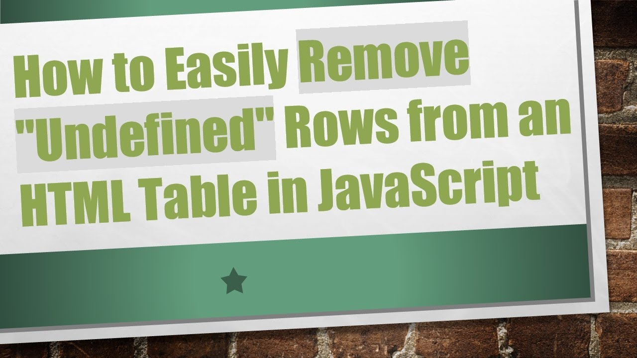 How to Easily Remove 