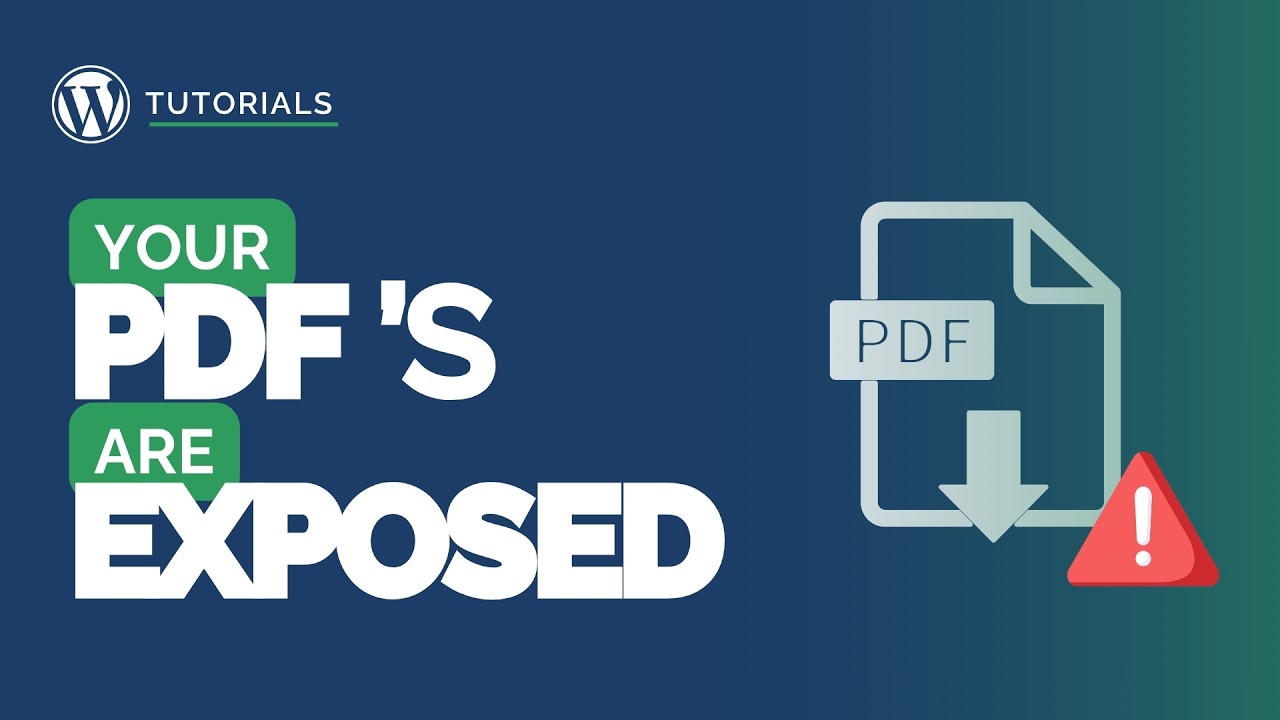 How Do I Protect my WordPress PDF Files From Being Downloaded?