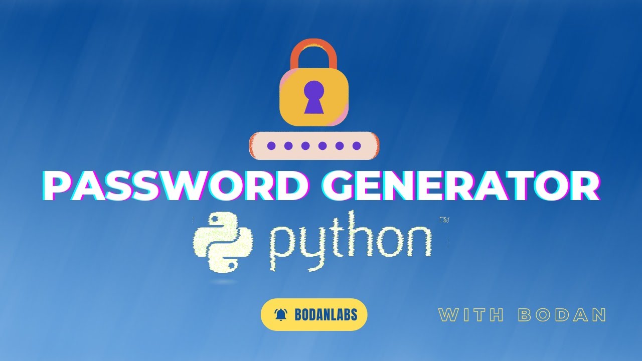 Simple Password Generator in Python