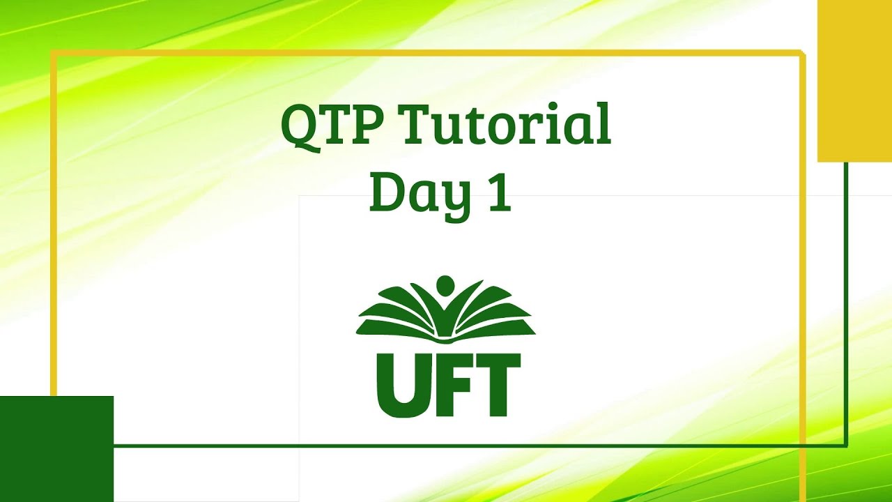 QTP tutorial Day 1 Training