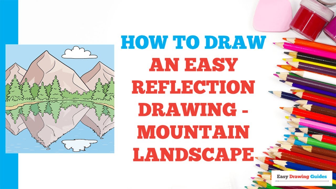 How to Draw an Easy Reflection Drawing: Easy Step by Step Drawing Tutorial for Beginners