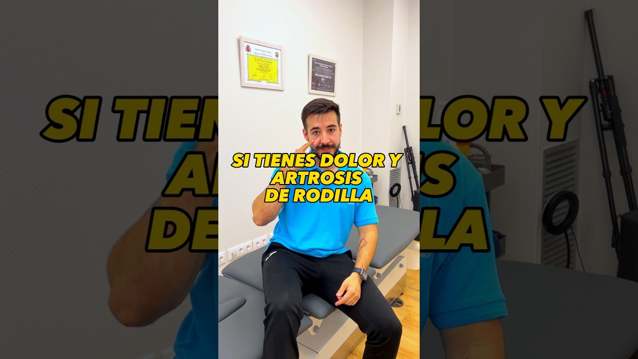 3 EJERCICIOS para ARTROSIS RODILLA (muy fáciles) FASE 1 #artrosisrodilla #fisioactivo