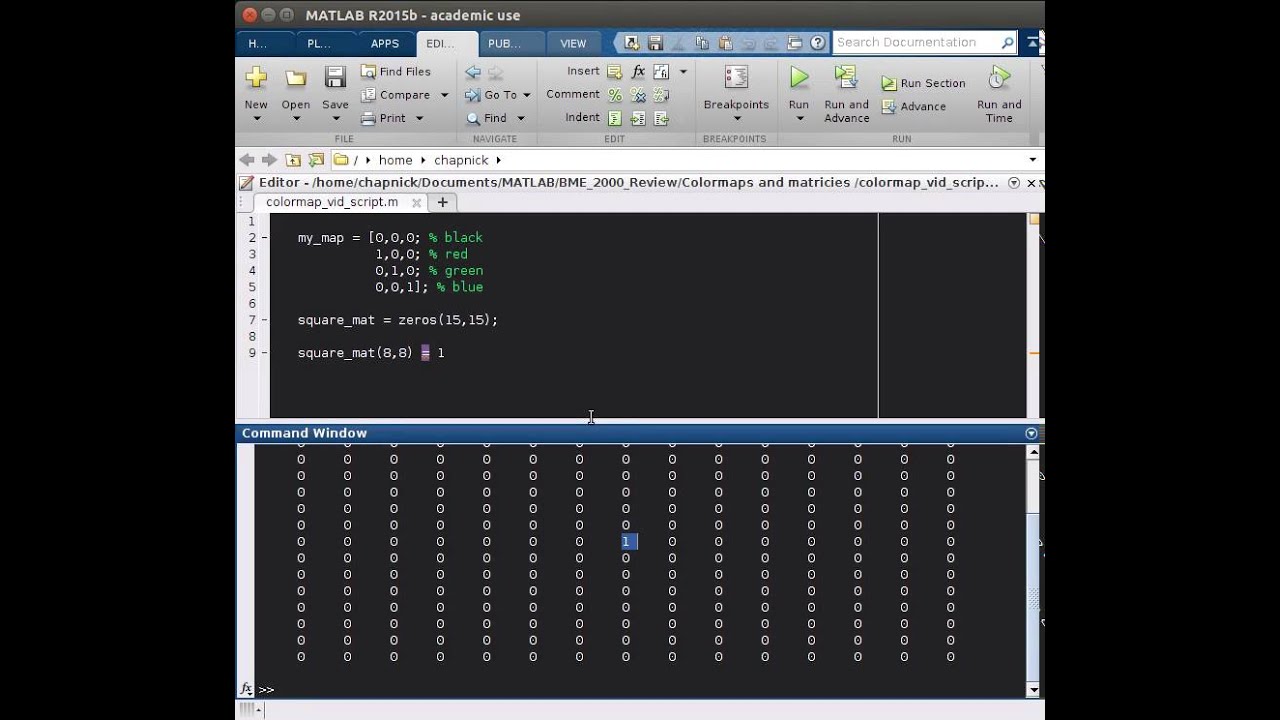 Colormap Tutorial in Matlab