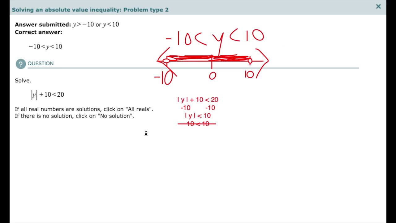 ALEKS: Solving Absolute Value Inequalities