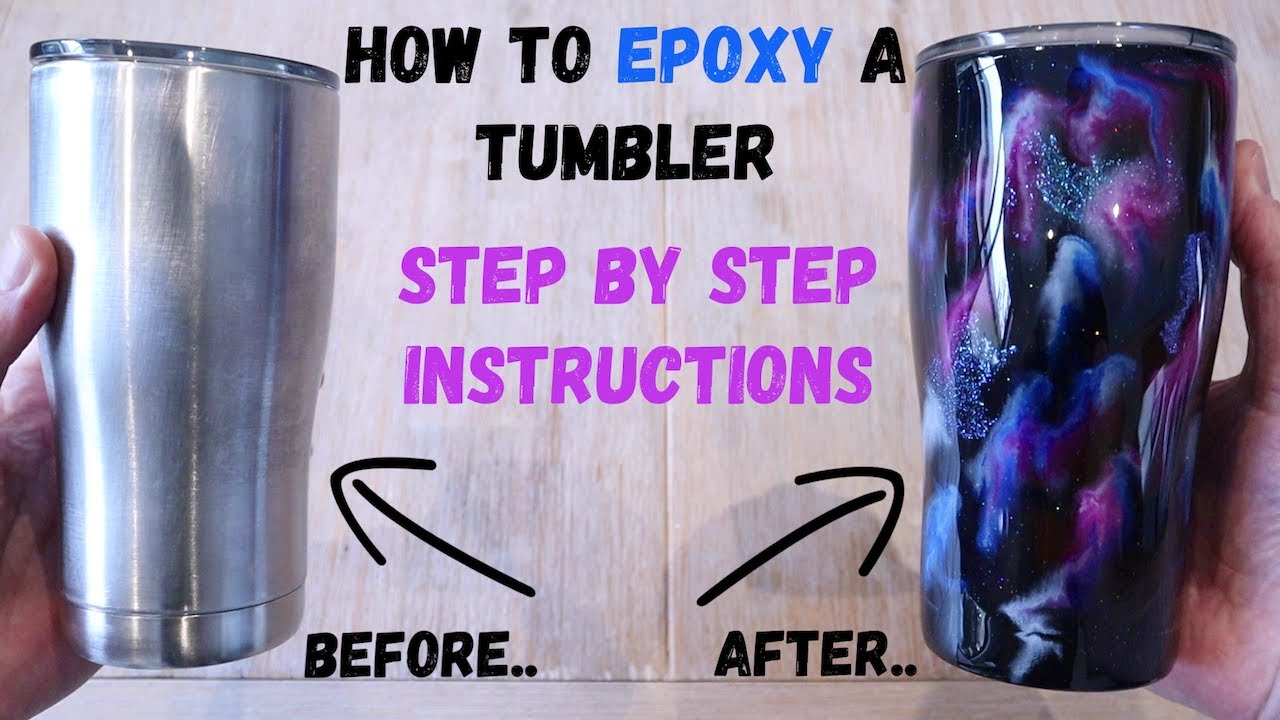 How to epoxy a tumbler from start to finish. Art Resin Review - Galaxy Tumbler Tutorial