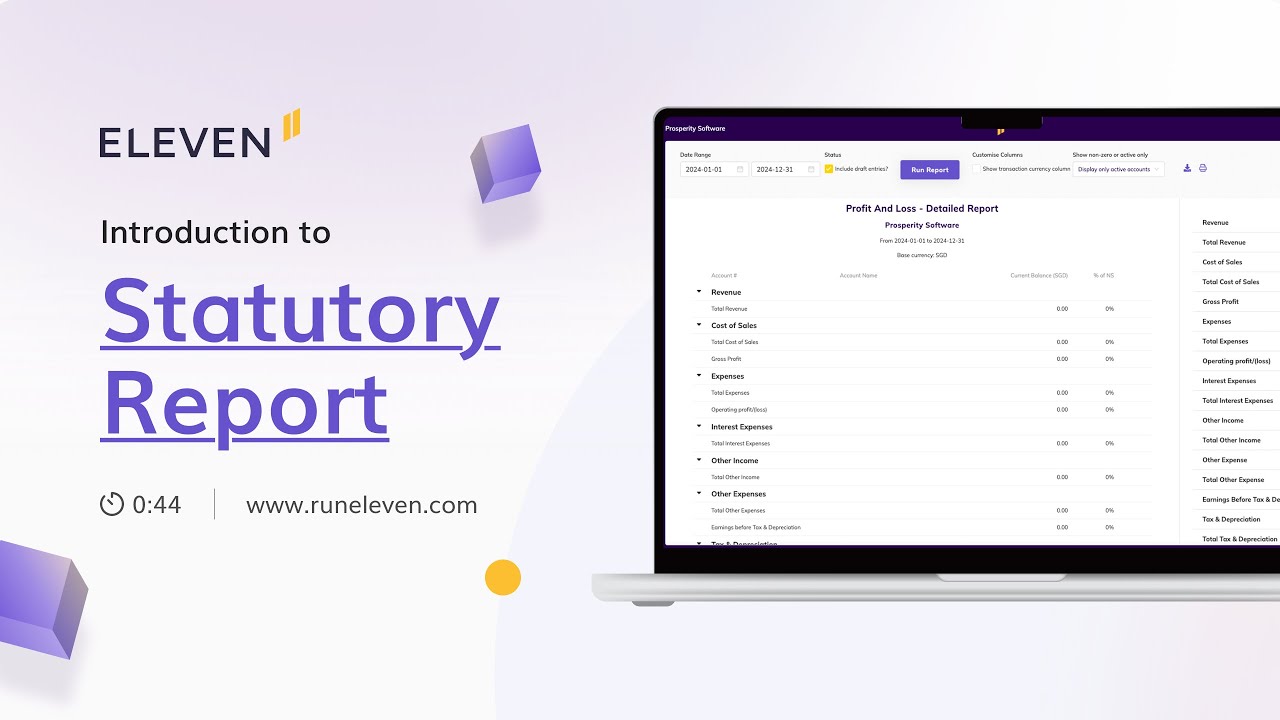 Beginners Guide to Eleven's Statutory Report: Everything You Need to Know