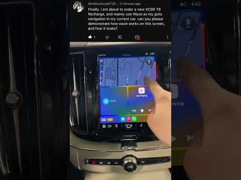 Using Waze on Apple CarPlay on a new 2023 Volvo SUV! #shorts #waze