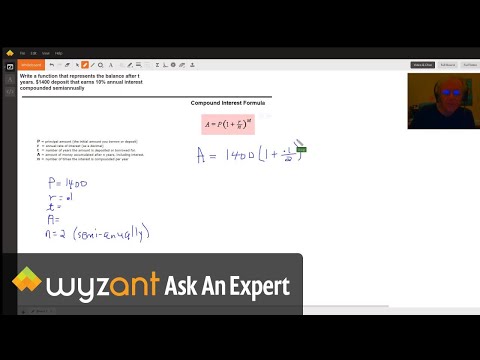 Using the formula for compound interest.
