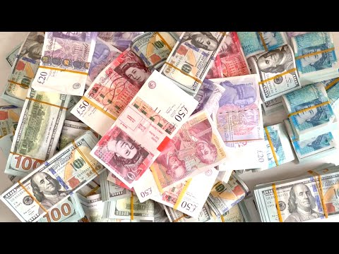 50000 Dollars and 50000 British Pound Cash