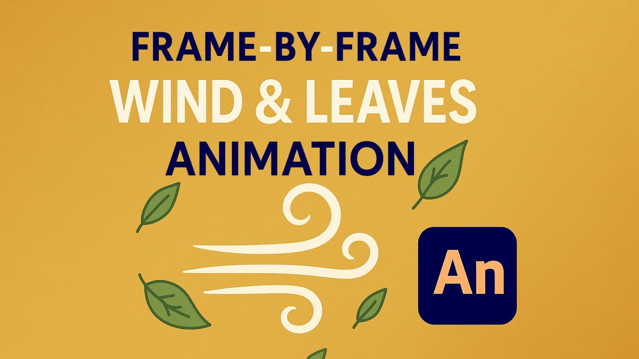 Frame-by-Frame Wind & Leaves Animation | Adobe Animate Tutorial
