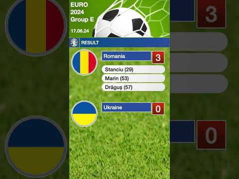 Romania vs Ukraine - Result and Table - Euro 2024