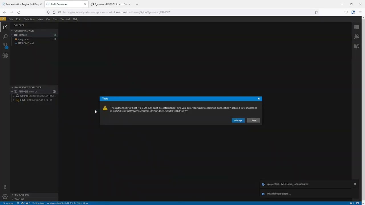 HowTo Create a Merlin project from an empty GitHub repository