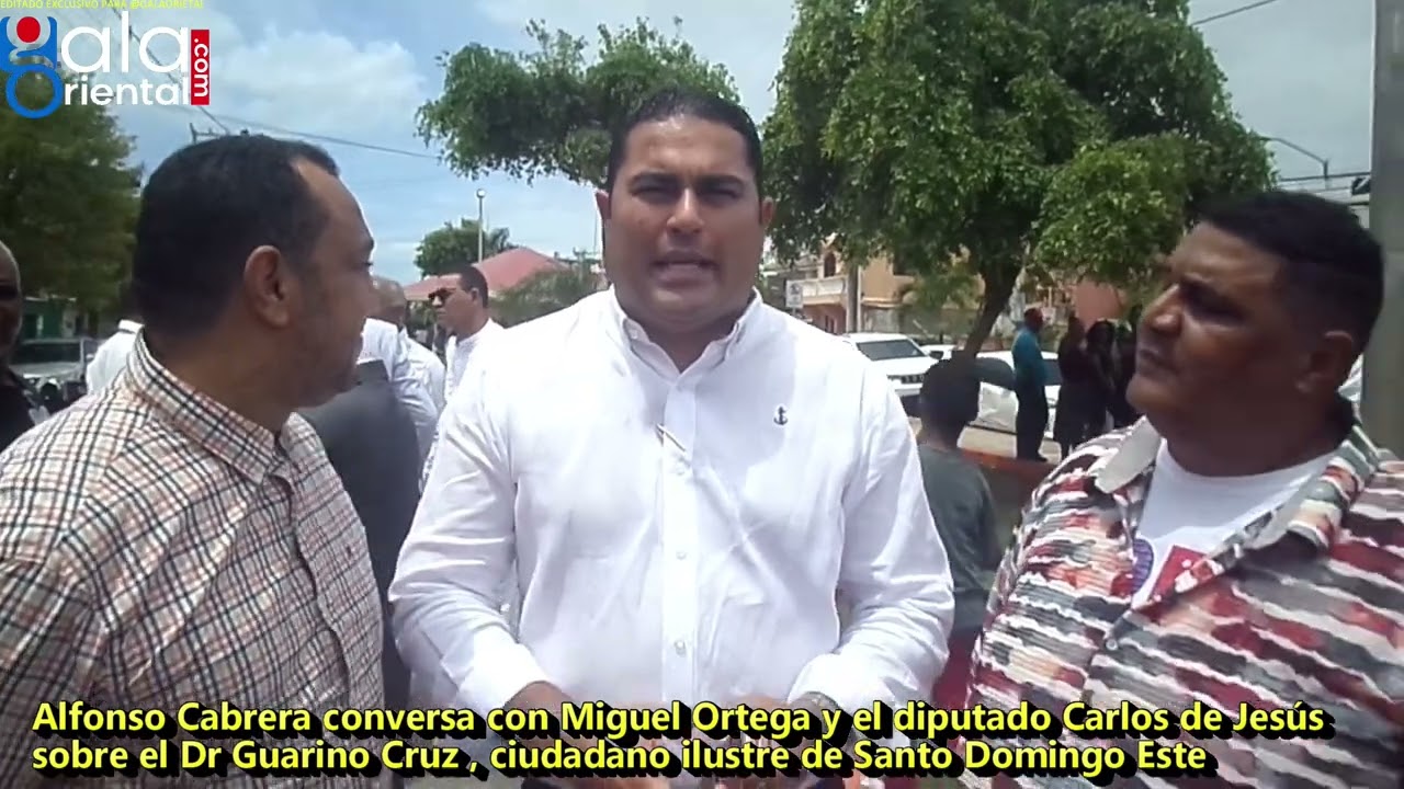 Alfonso Cabrera conversa con el Diputado Carlos de Jesus y el ...