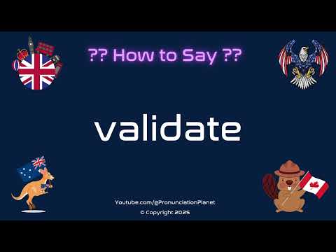 ✅🔍 How to Pronounce validate? (CORRECTLY) | Pronunciation Planet