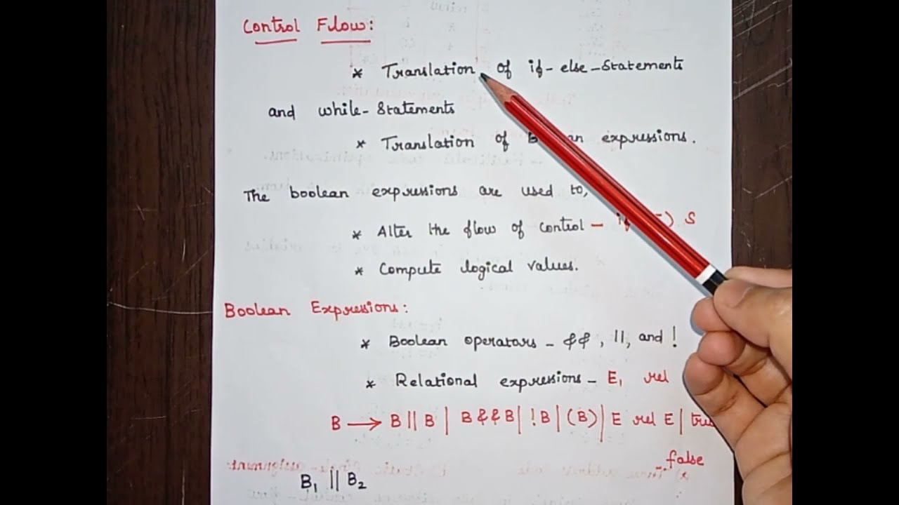 L:26 Control Flow (Intermediate Code Generation) | Compiler Design