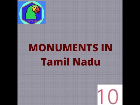 Monuments in Tamil Nadu | Quiz | India | part -3|