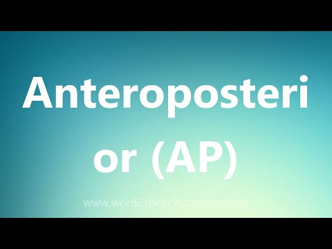 Anteroposterior (AP) - Medical Definition