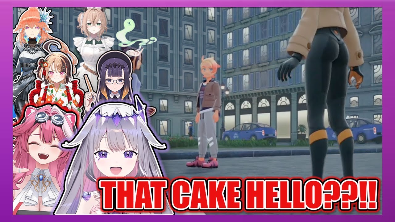 hololive en and nimi reaction to emma plugsuit in Pokémon Legends Z-A【hololive en】