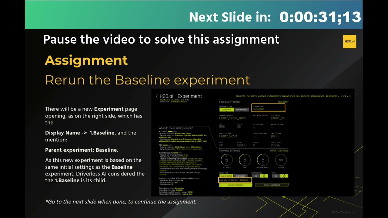 Assignment 7 - Rerun the Baseline experiment / DAI Starter Course