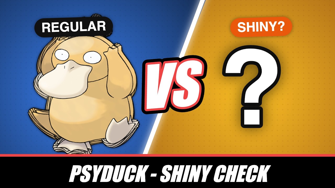Psyduck: Regular vs Shiny Form Comparison