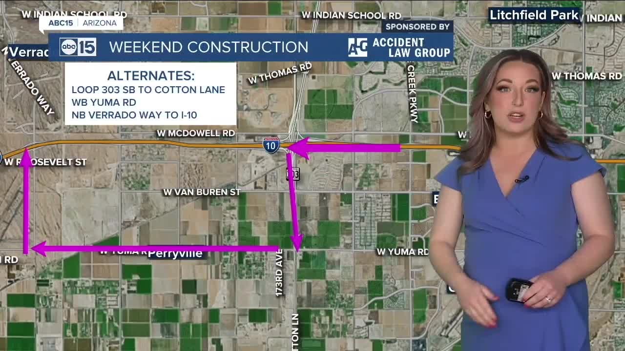 Watch out for freeway closures if traveling through the West Valley this weekend!