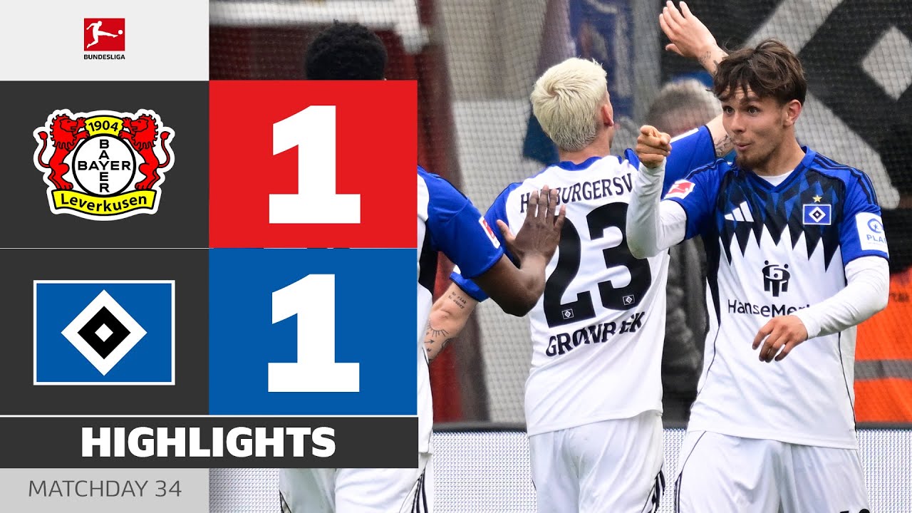 BAYER 04 LEVERKUSEN - HAMBURGER SV | Highlights | Matchday 34 – Bundesliga 2025/26