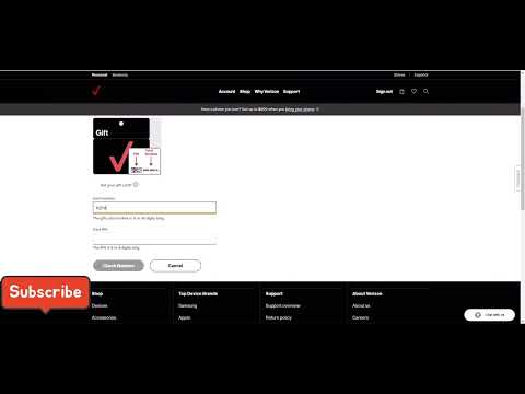 Verizon Gift card rebate how to use it to pay your verizon bill