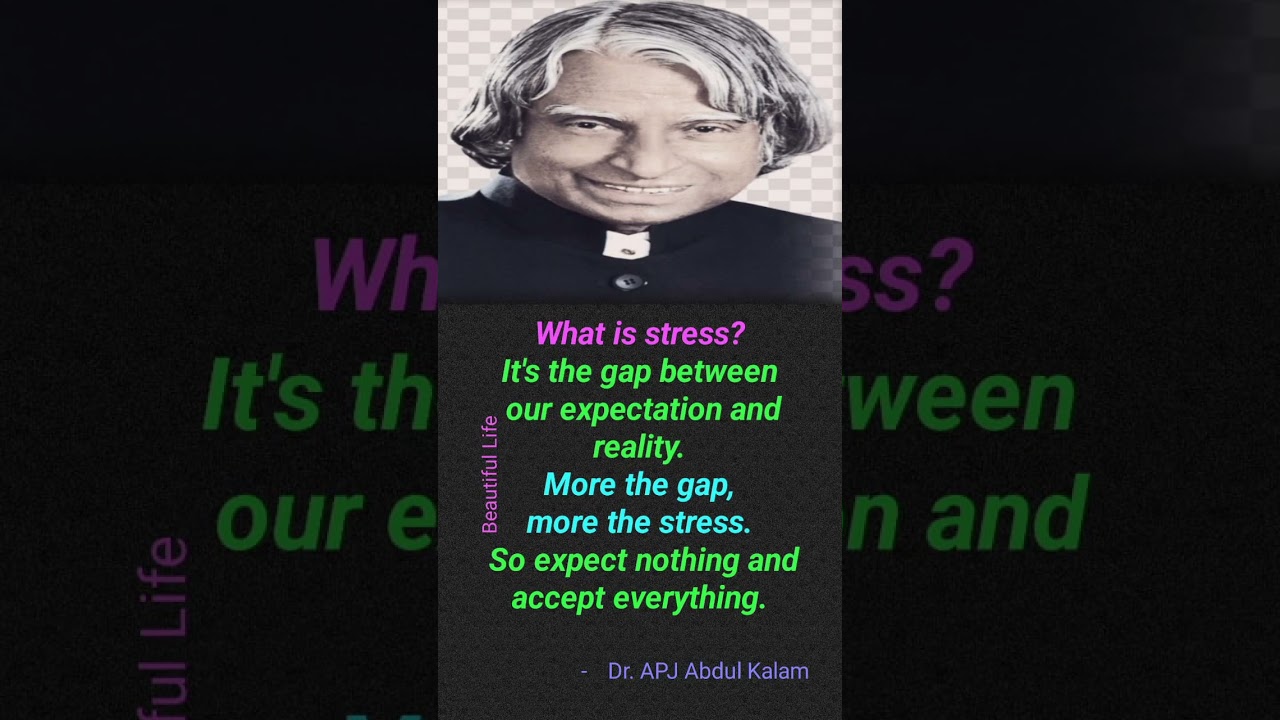 What is stress?.....Dr.APJ Abdul Kalam quotes #motivation #shortsfeed #shorts