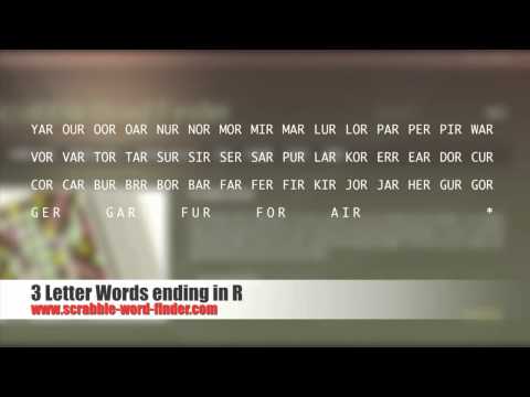 3 letter words ending in R