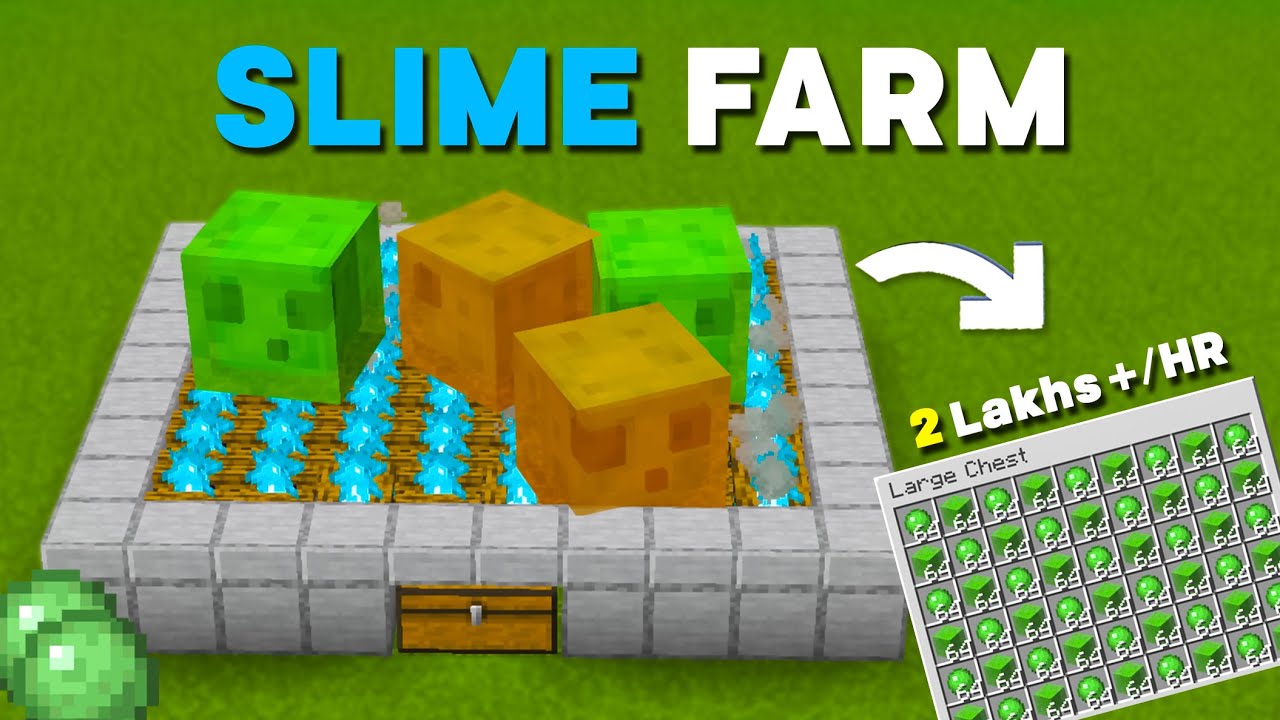Minecraft Best Slime Farm - 1.21 Tutorial | 2,00,000 + Per Hour ...