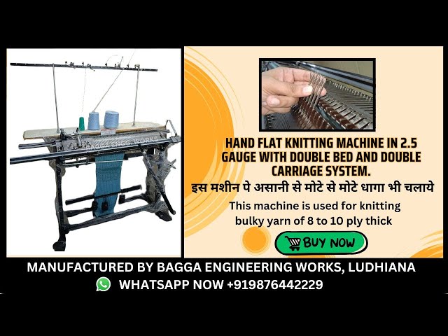HAND FLAT KNITTING MACHINE - Hand Flat Knitting Machine 2.5G TO 16G ...