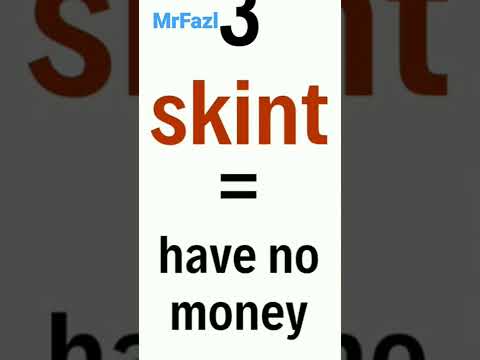 4 Slang words you can use every day.