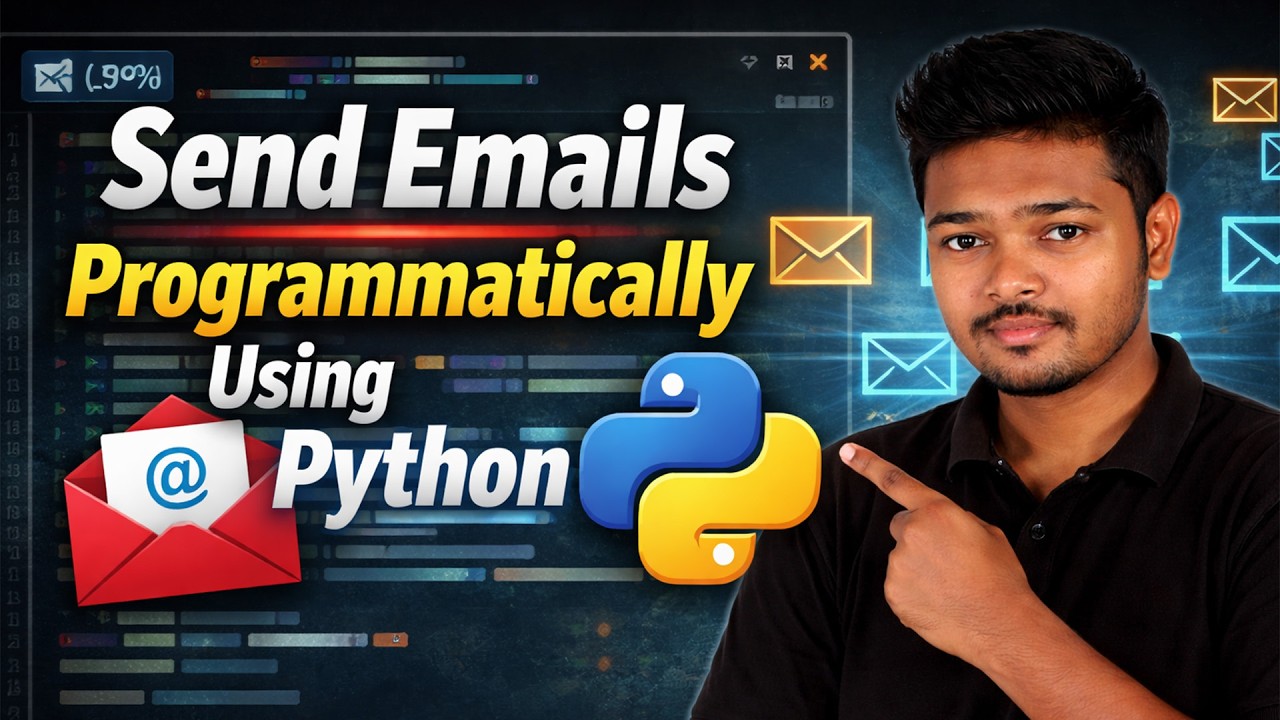📧 Send Emails Programmatically Using Python | Step-by-Step Tutorial