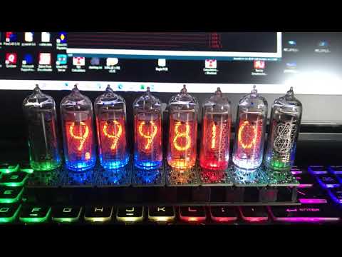 Voltage Goat - Nixie Ticker - Custom - Display LINK (6 tube) Rounded - No Leading Zeros