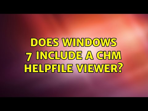 Does Windows 7 include a CHM Helpfile viewer?