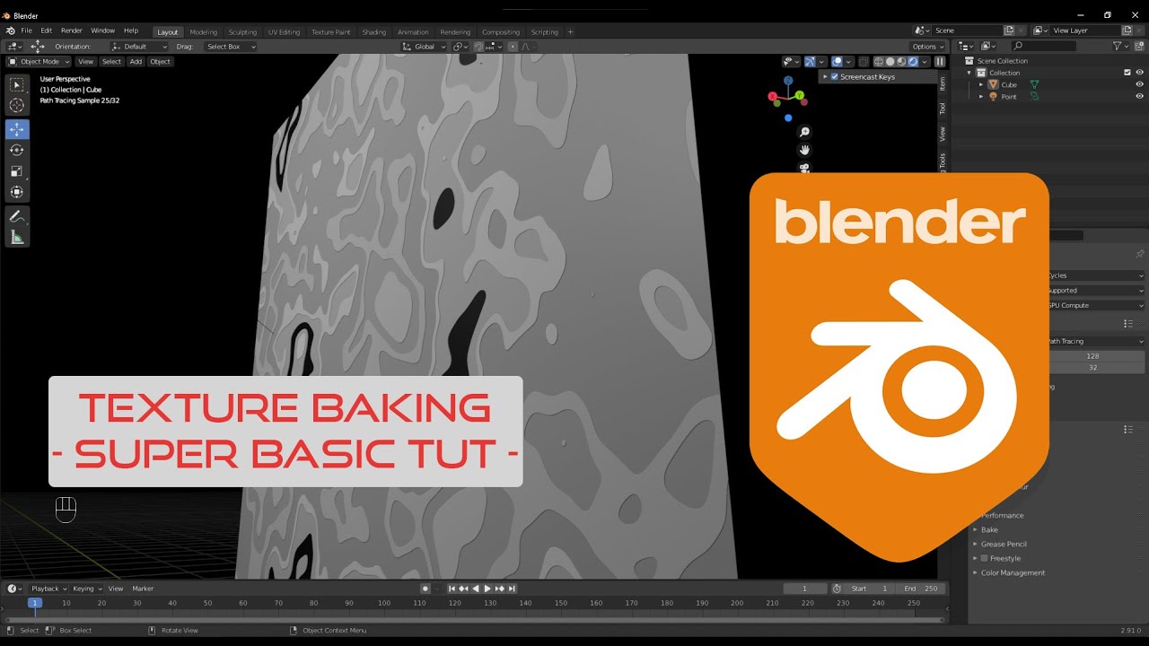 Texture Baking Tutorial - Super Basic #Blender