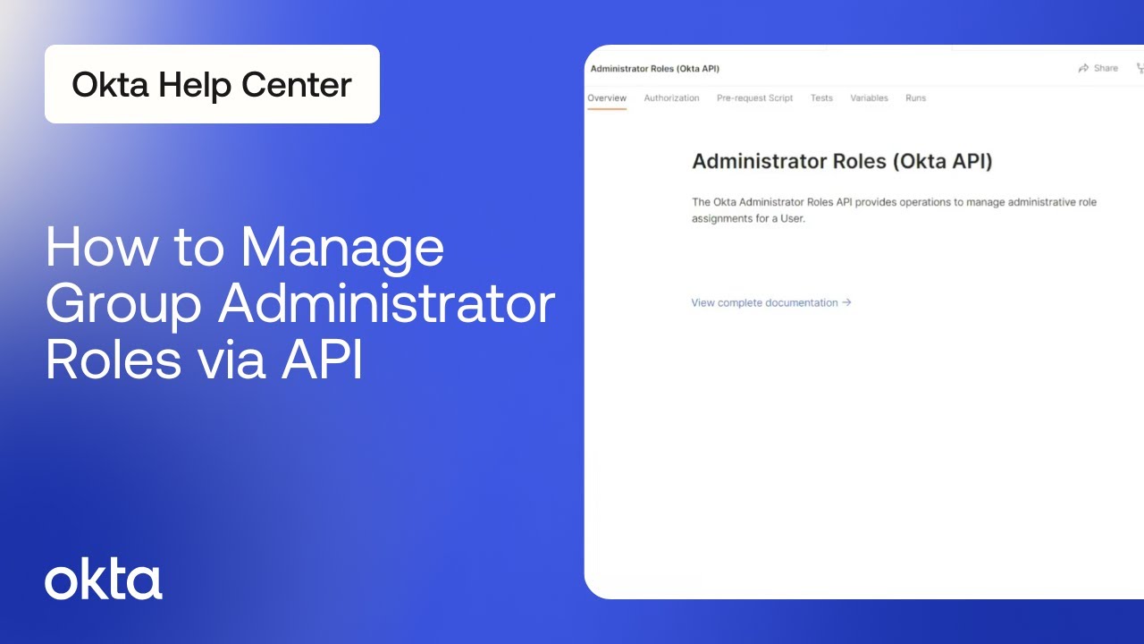 How to Manage Group Administrator Roles via API | Okta Support