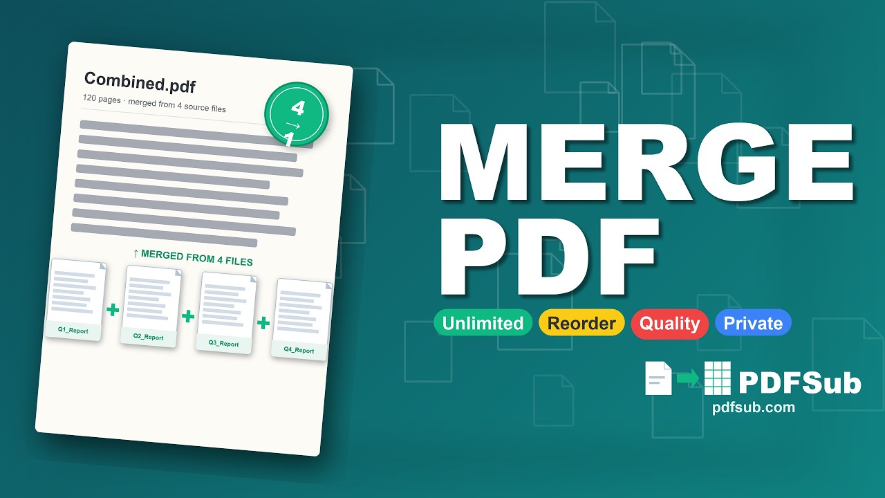 Merge PDF Files with PDFSub
