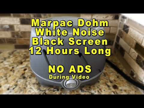 DOHM White Noise Machine Sound - 12 Hours Long - Black Screen For Sleep - No Ads During Video