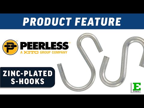 Peerless Zinc Plated S Hooks | E-Rigging Products