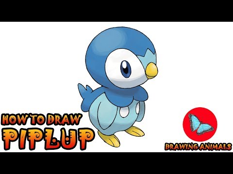 How To Draw Piplup from Pokemon – I'm Youtuber – Follow my videos to ...