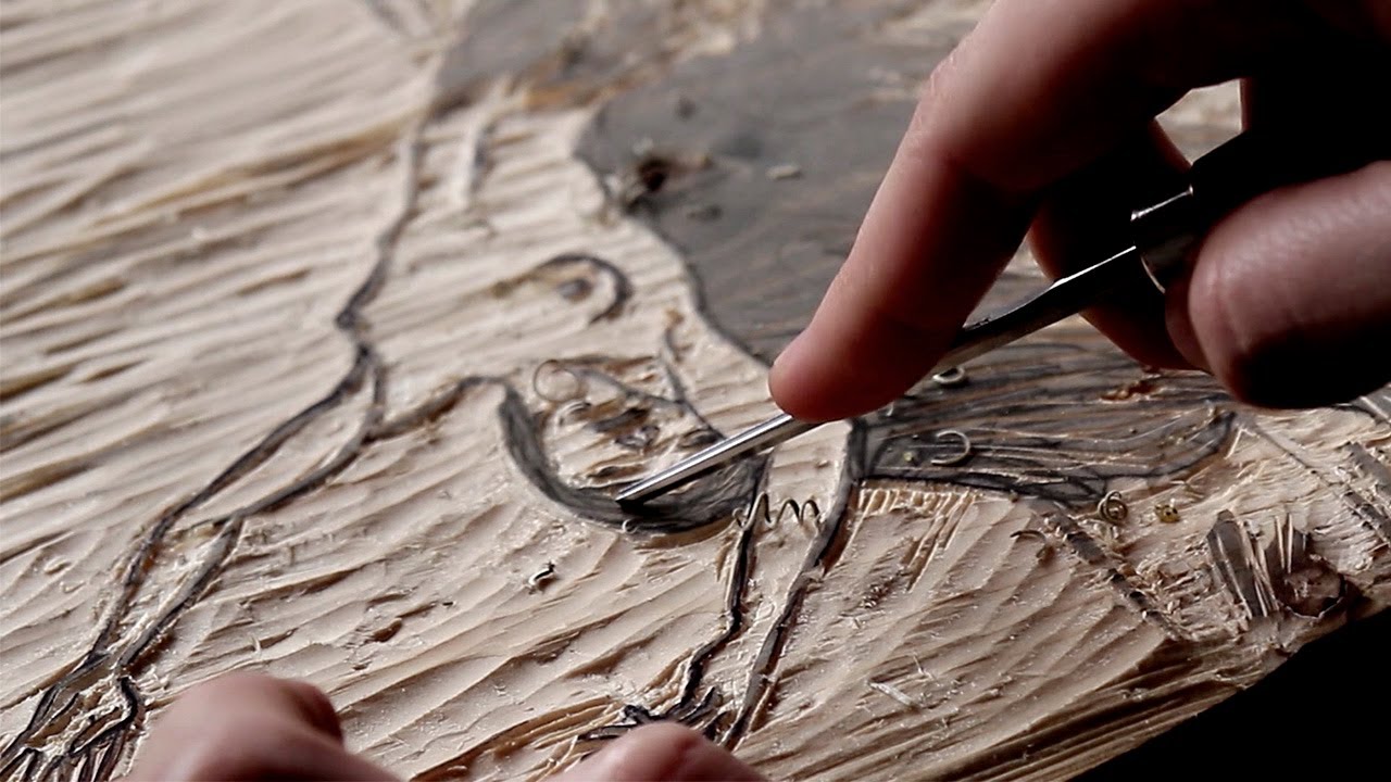 TUTORIAL GRABADO EN RELIEVE PASO A PASO l TIMELAPSE XILOGRAFÍA