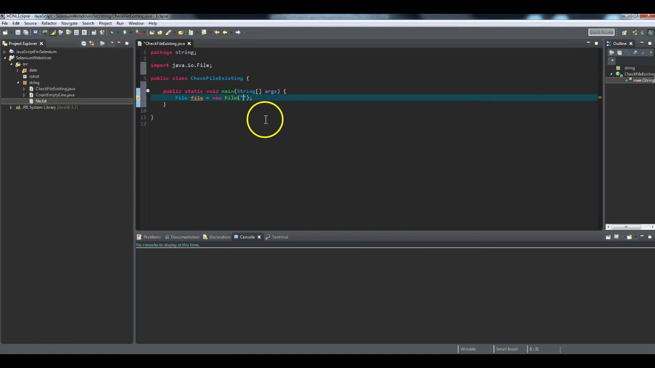 JAVA - How to check whether file exists or not