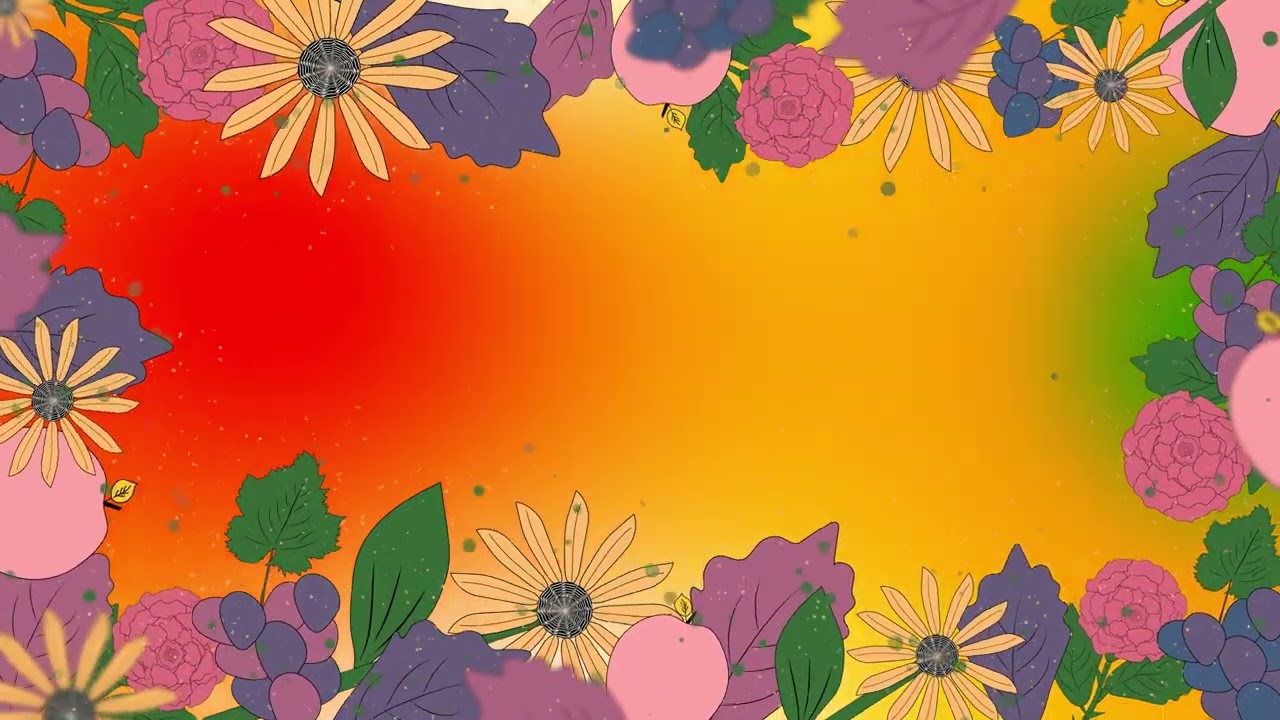 animation frame without textfree background | rainbow color background