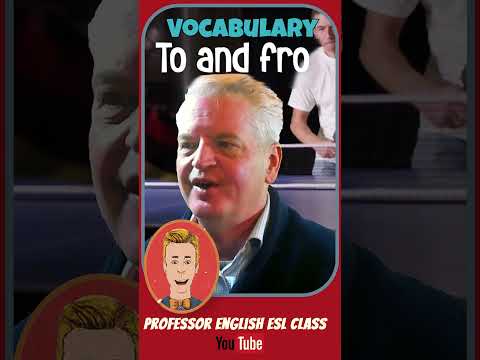 "TO and FRO" English Vocabulary Practice #englishvocabulary #englishlesson #improveenglish