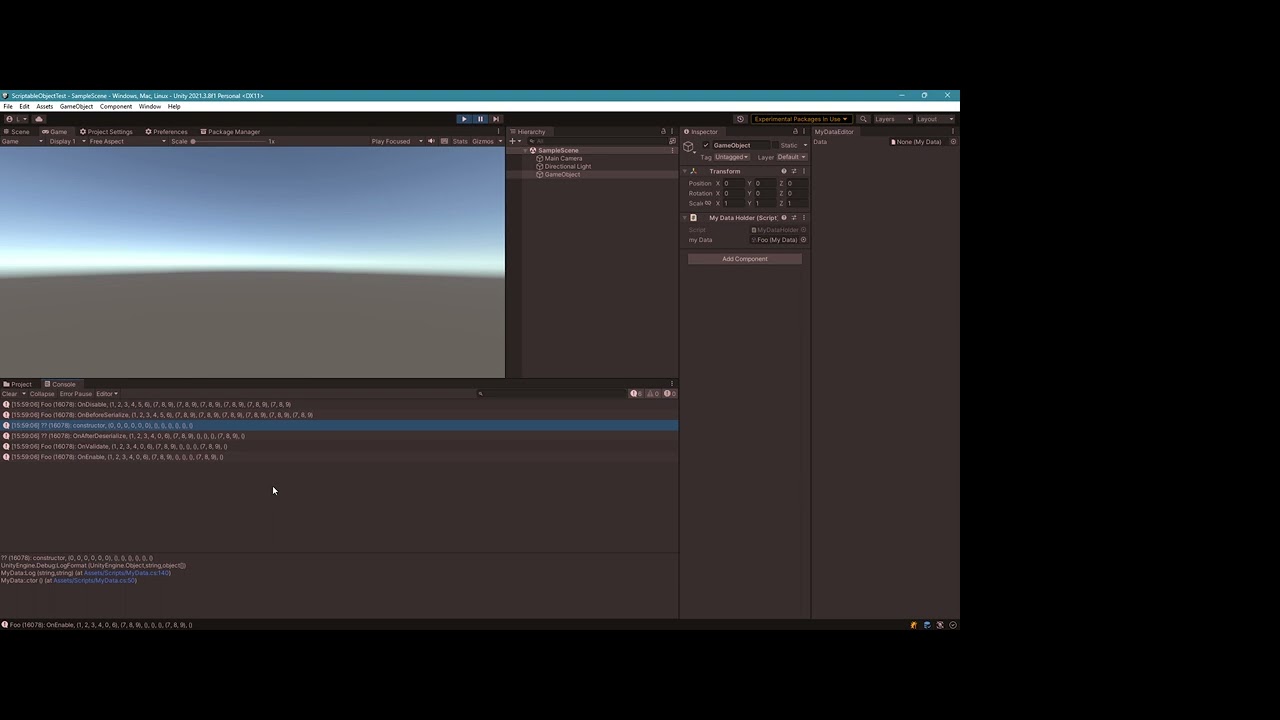Unity ScriptableObject serialization explained