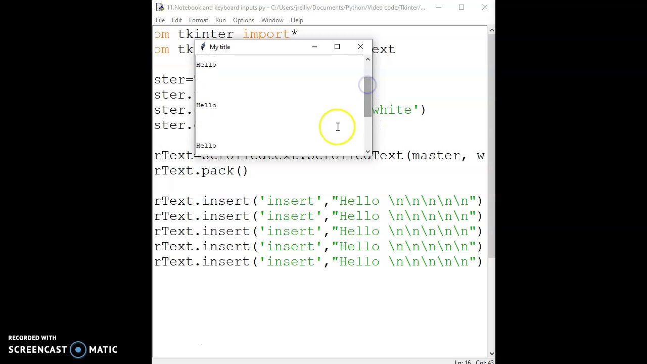13. Tkinter: ScrollText
