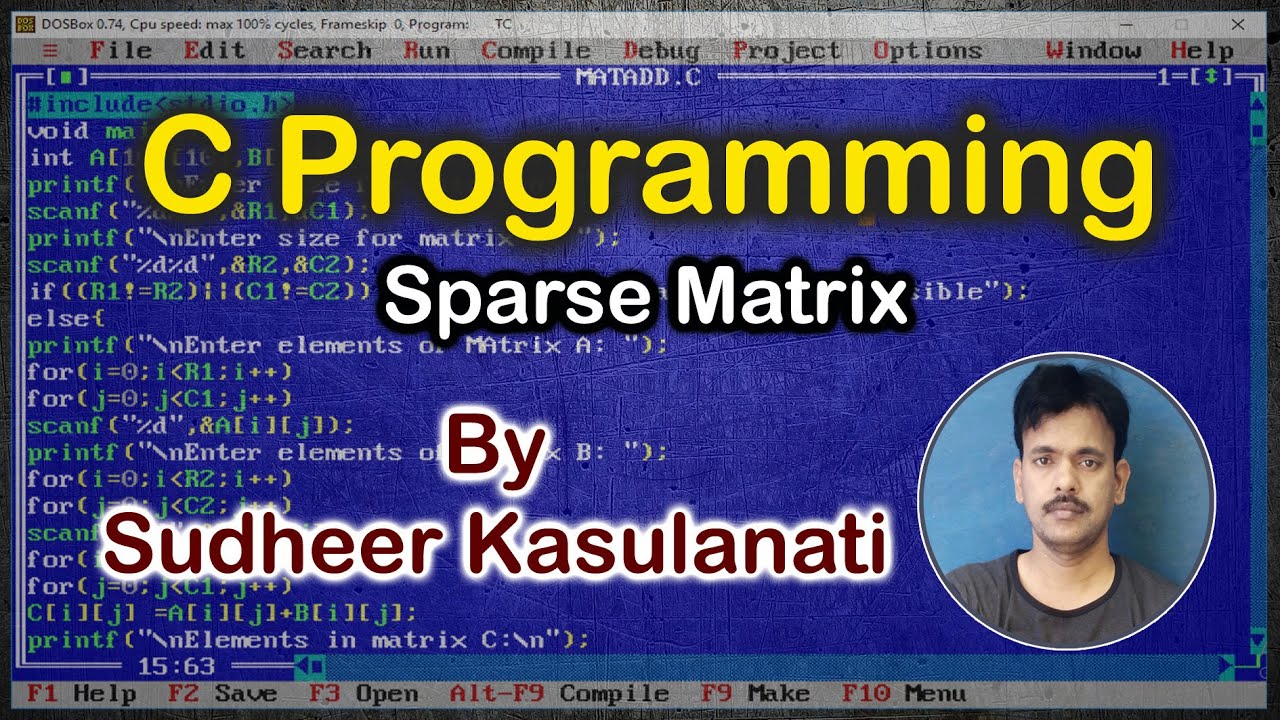 C Programming 22 - Sparse Matrix