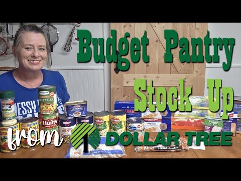 $30 Budget Pantry Stock Up from Dollar Tree